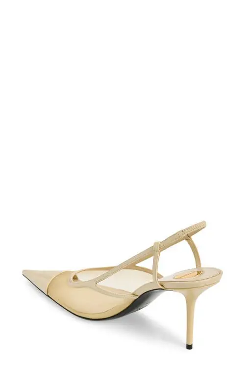 Saint Laurent Renee Slingback Pump - Ivory