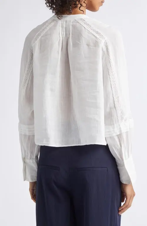 Veronica Beard Sawyer Lace Trim Top