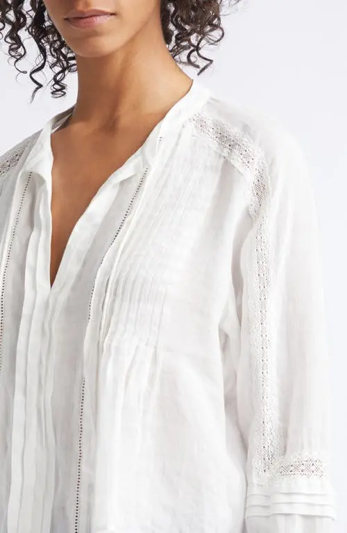 Veronica Beard Sawyer Lace Trim Top