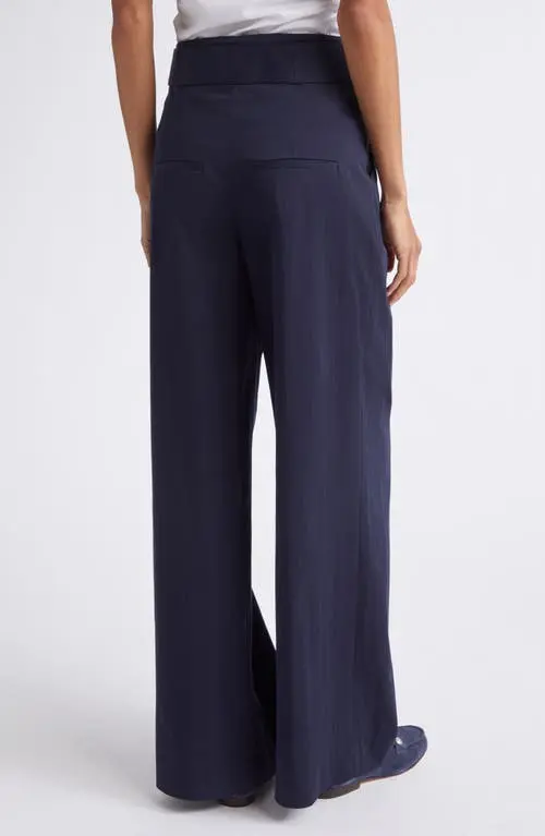 Veronica Beard Allman High Waist Wide Leg Pants