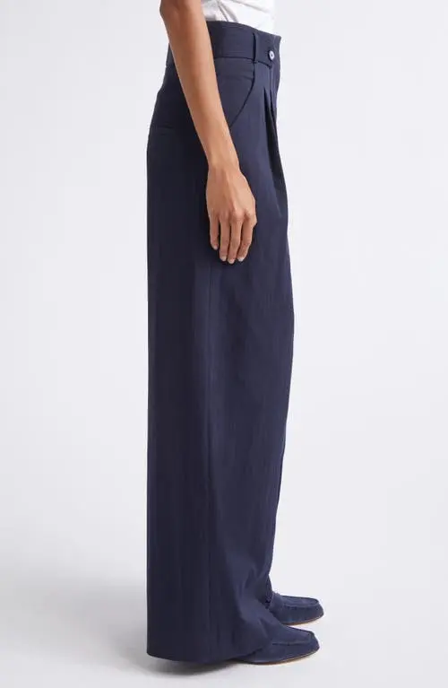 Veronica Beard Allman High Waist Wide Leg Pants