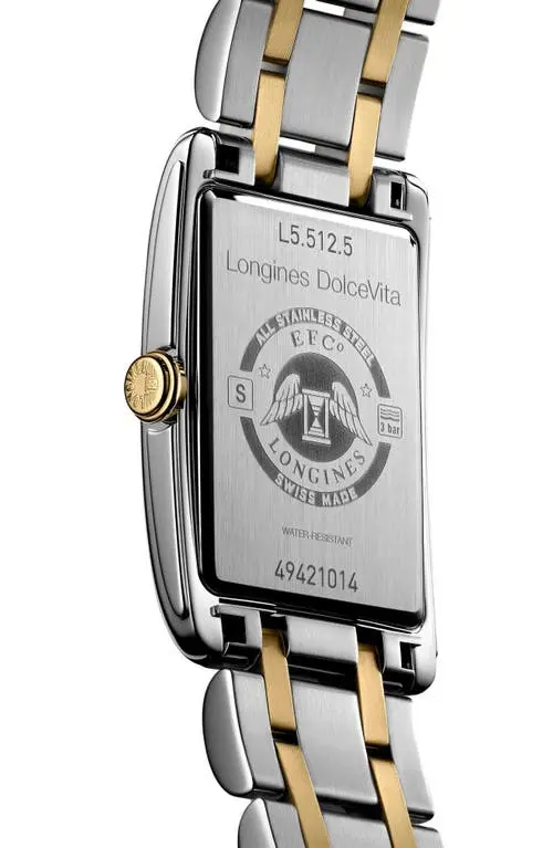 LONGINES Dolcevita Tank Two-tone Bracelet Watch