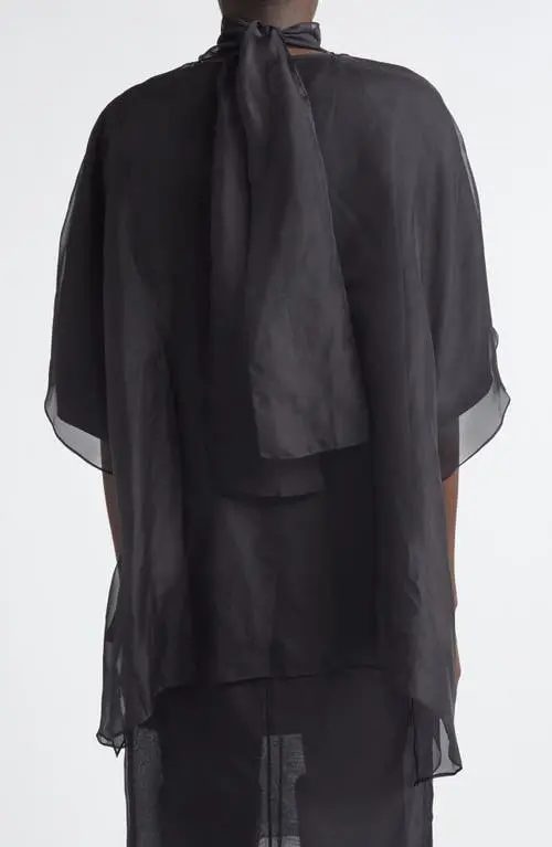 Brandon Maxwell Cali Silk Organza Top