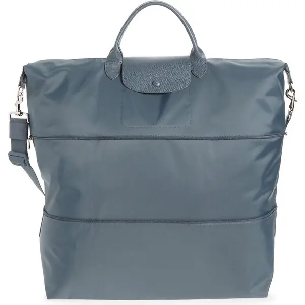 Longchamp Le Pliage One S Canvas Travel Bag Expandable - Anthracite