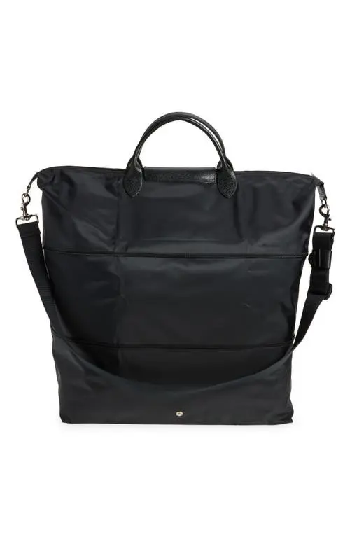 Longchamp Le Pliage One S Canvas Travel Bag Expandable - Black