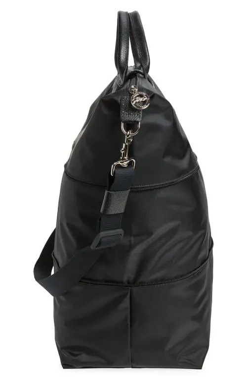Longchamp Le Pliage One S Canvas Travel Bag Expandable - Black
