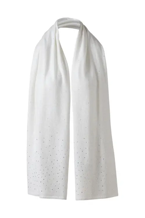 Kinross Cashmere Crystal Wrap - Whisper