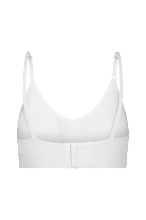 BRABAR Soft Supportive Day Bra With Back-closure - White