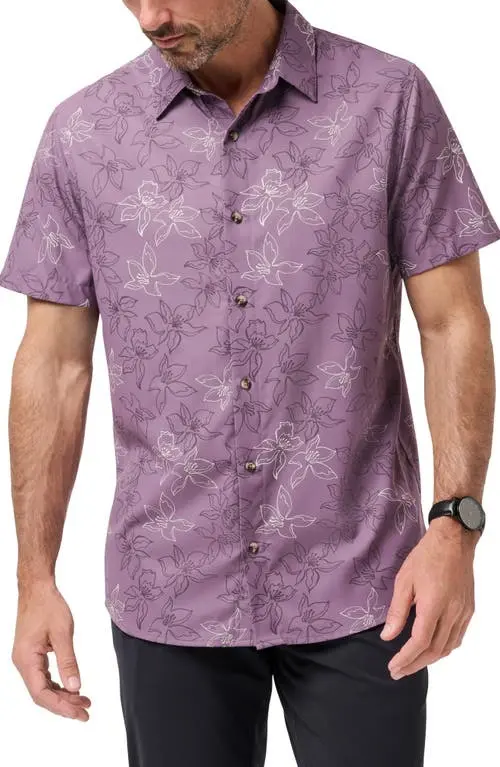 Travis Mathew Techwoven Short Sleeve Button-up Shirt