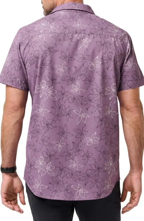 Travis Mathew Techwoven Short Sleeve Button-up Shirt