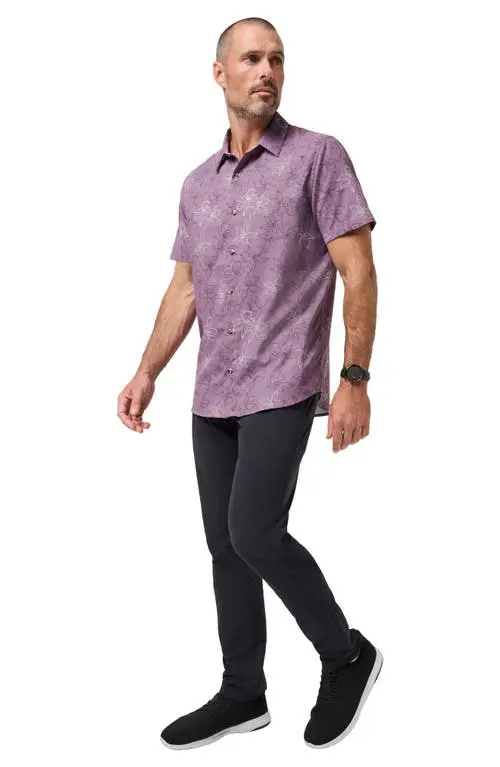 Travis Mathew Techwoven Short Sleeve Button-up Shirt