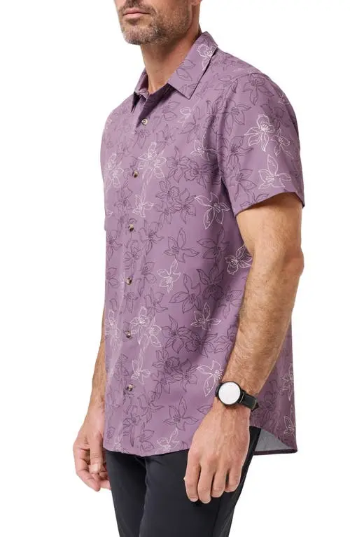 Travis Mathew Techwoven Short Sleeve Button-up Shirt
