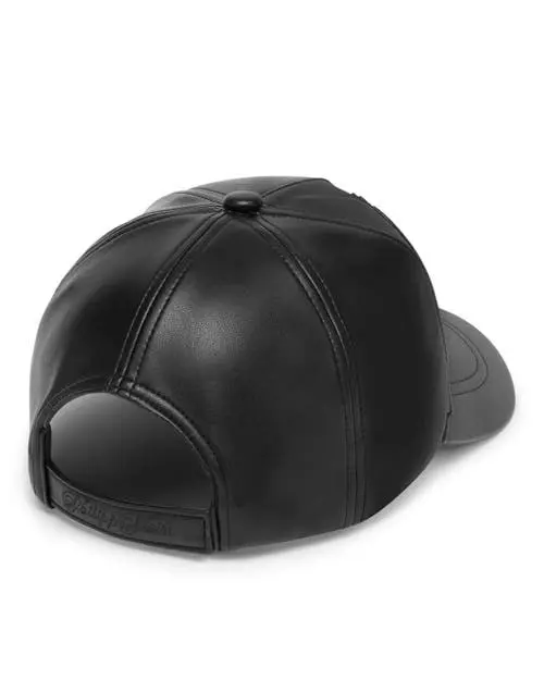 Philipp Plein Eco Leather Cap Hexagon