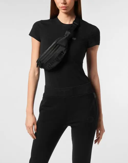 PLEIN SPORT Technical Fabric Fanny Pack With Logo Detail