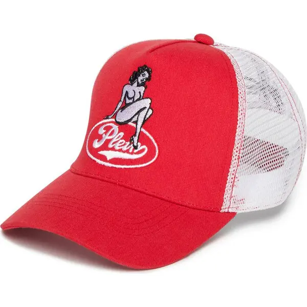 Philipp Plein Embroidered Baseball Cap - Red