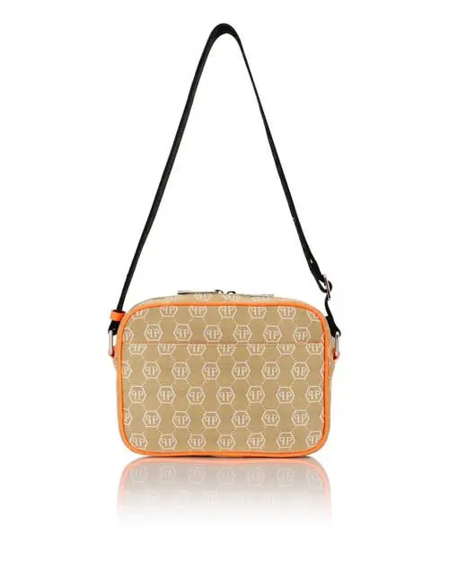Philipp Plein Jacquard Monogram Belt Bag - Beige/orange