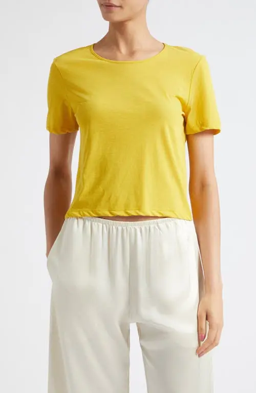 LESET Milo Crop T-shirt - Daffodil