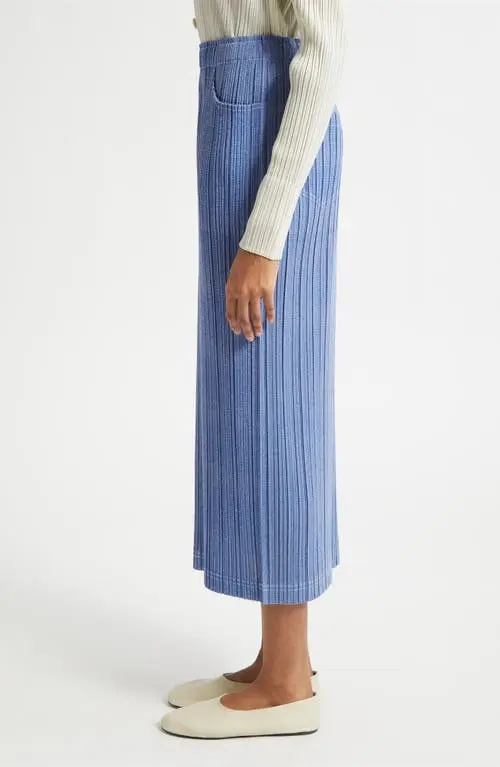 Issey Miyake Trompe L'oeil Pleated Midi Skirt