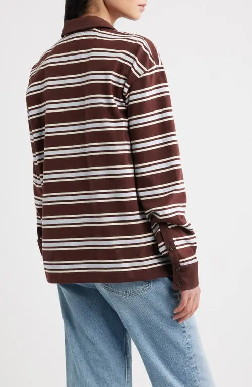 Rag & Bone Striped Cotton Rugby Shirt