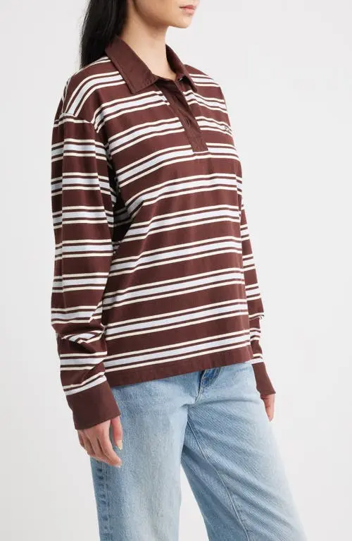 Rag & Bone Striped Cotton Rugby Shirt