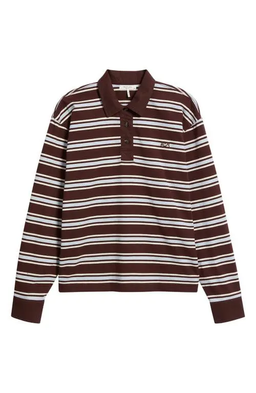 Rag & Bone Striped Cotton Rugby Shirt