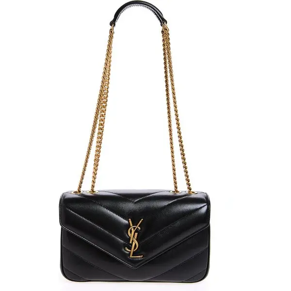Saint Laurent Small Loulou Shoulder Bag - Black