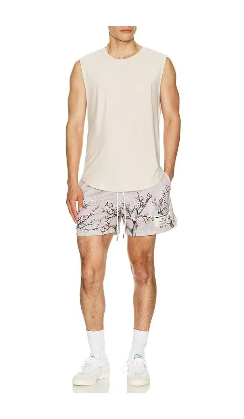 RYOKO RAIN Cherry Blossom Print Shorts