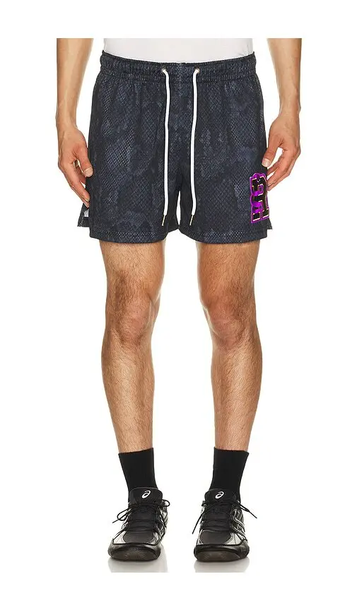 RYOKO RAIN Snakeskin Print Shorts