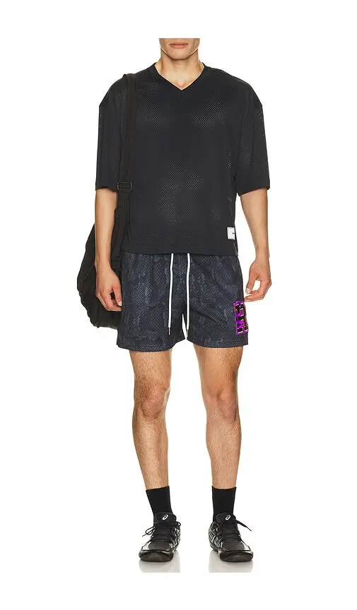 RYOKO RAIN Snakeskin Print Shorts