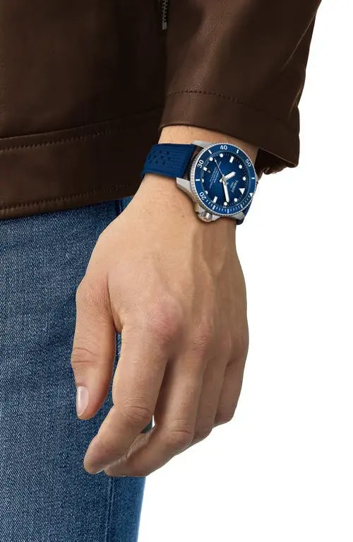 TISSOT Seastar 2000 Professional Powermatic 80 Watch - Blue Gradient