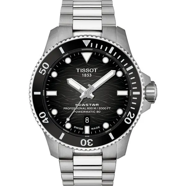 TISSOT Seastar 2000 Professional Powermatic 80 Watch - Grey Gradient