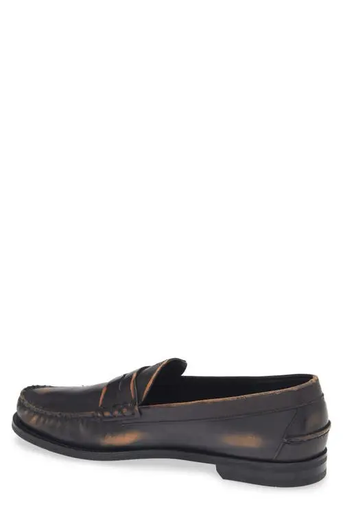Prada Antiqued Leather Loafer