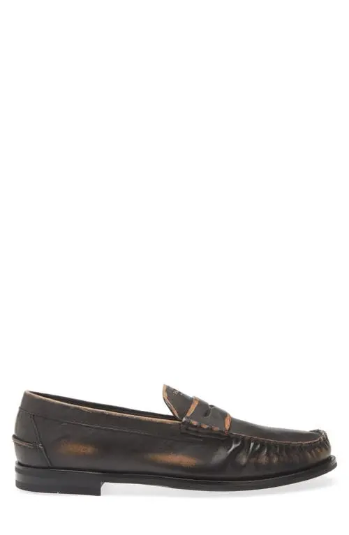 Prada Antiqued Leather Loafer