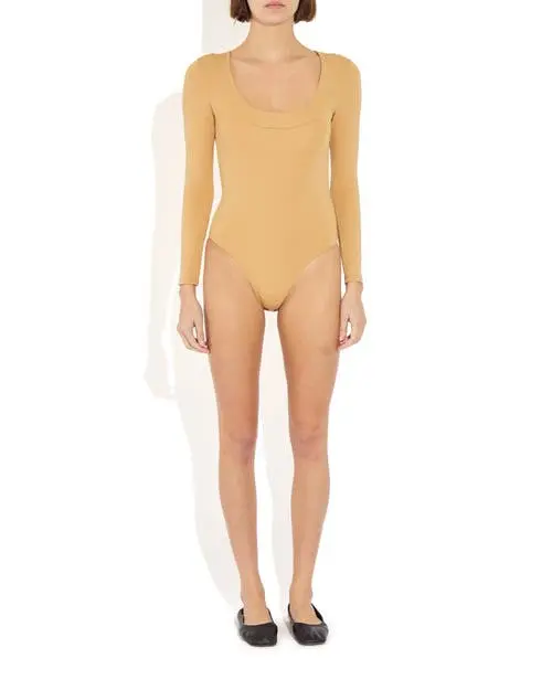 THE PARK Maranda Bodysuit - Camel
