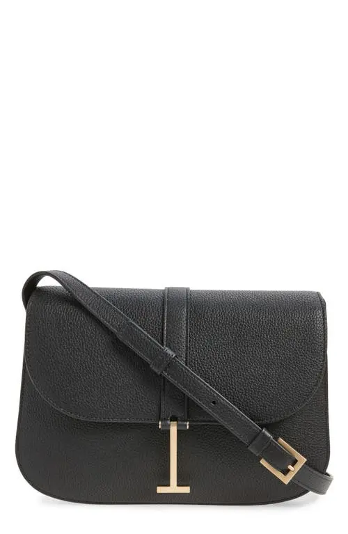 TOM FORD Small Kara Grained Leather Crossbody Bag - Black