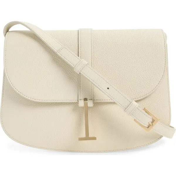 TOM FORD Small Kara Grained Leather Crossbody Bag - Dove Grey