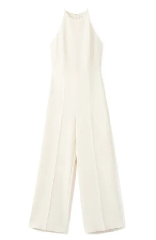 Mango Halter Neck Wide Leg Jumpsuit