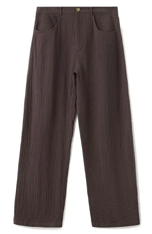 Mango Crinkled Cotton Balloon Pants