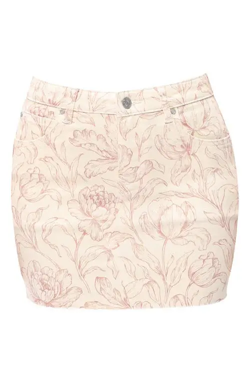 BAYEAS Montreal Floral Denim Miniskirt