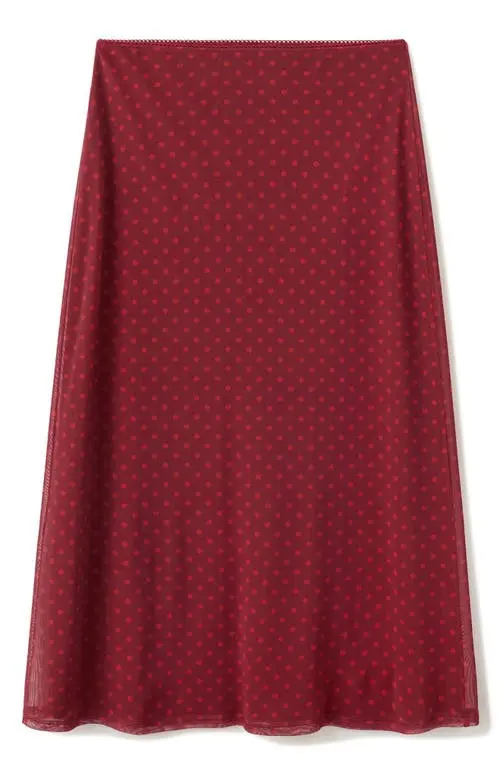 Mango Polka Dot Tulle Maxi Skirt