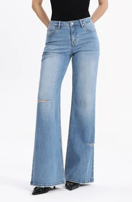 BAYEAS Mid Rise Wide Leg Jeans