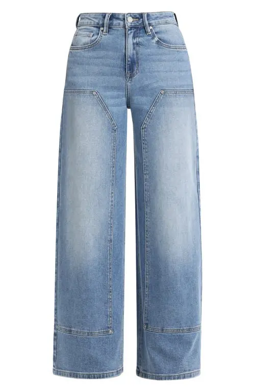 BAYEAS High Waist Barrel Leg Jeans
