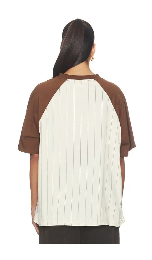 DARLIN Old Skool Raglan Tee - Brown