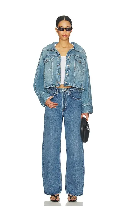 Free People Side To Side Denim Jacket