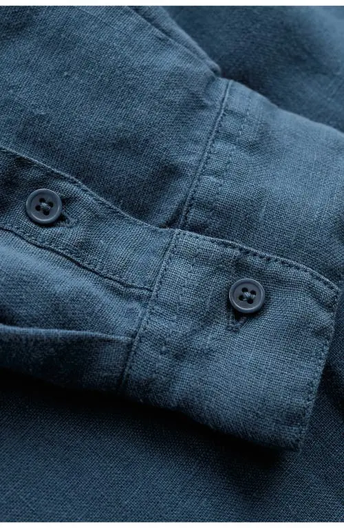 SEASALT CORNWALL Hazel Branch Linen Button-up Shirt