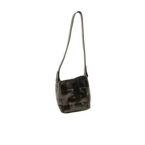 SABANDIJA Coyote Woven Leather Handbag