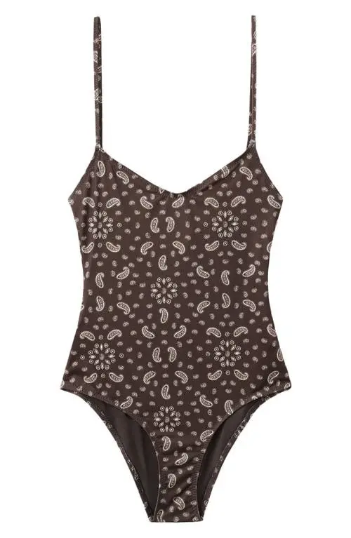 Mango Paisley One-piece Swimsuit