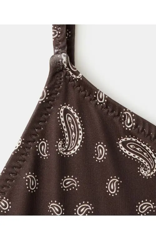 Mango Paisley One-piece Swimsuit