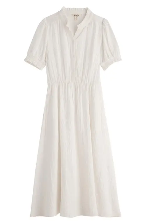 SEASALT CORNWALL Organic Cotton Gauze Midi Dress - Chalk