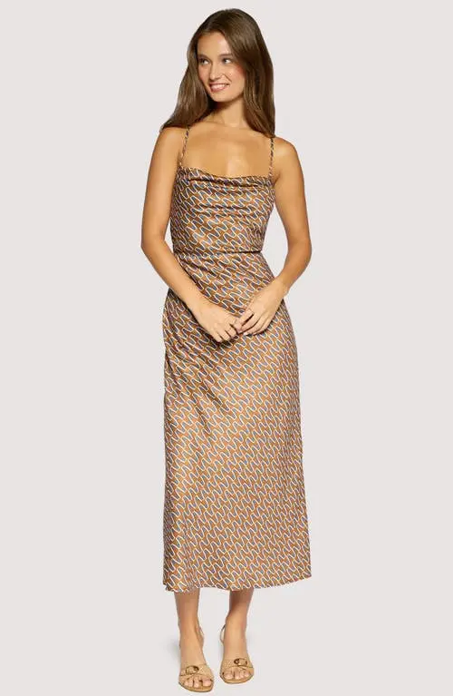 LOST + WANDER Nights In Capri Low Back Midi Dress